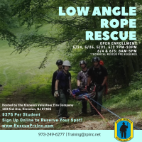 Rescue Products International - Open Enrollment - Kinnelon - Low Angle Rescue-Open Enrollment
